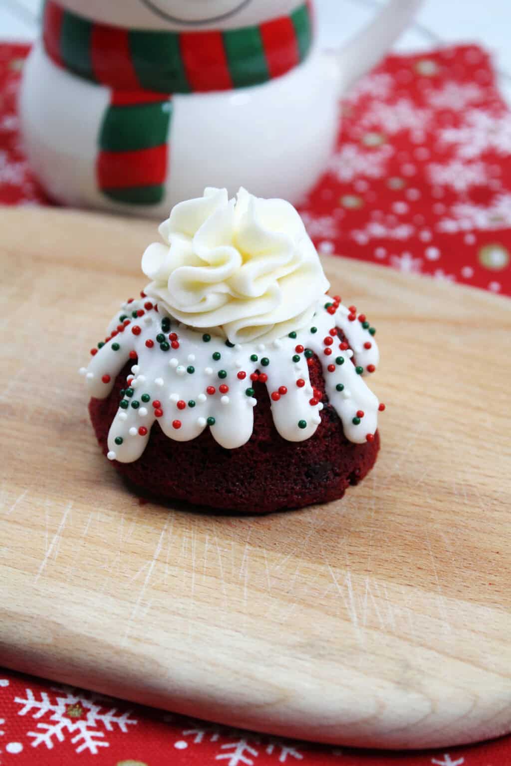 Minnie Red Velvet Bundt Cake - Magically Allergy Friendly